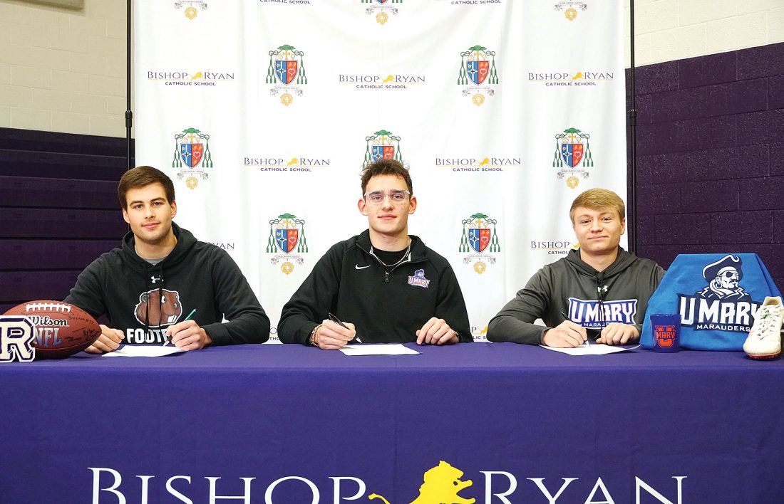 Bishop Ryan’s Will, Fricke, Wentz sign NLIs | News, Sports, Jobs ...
